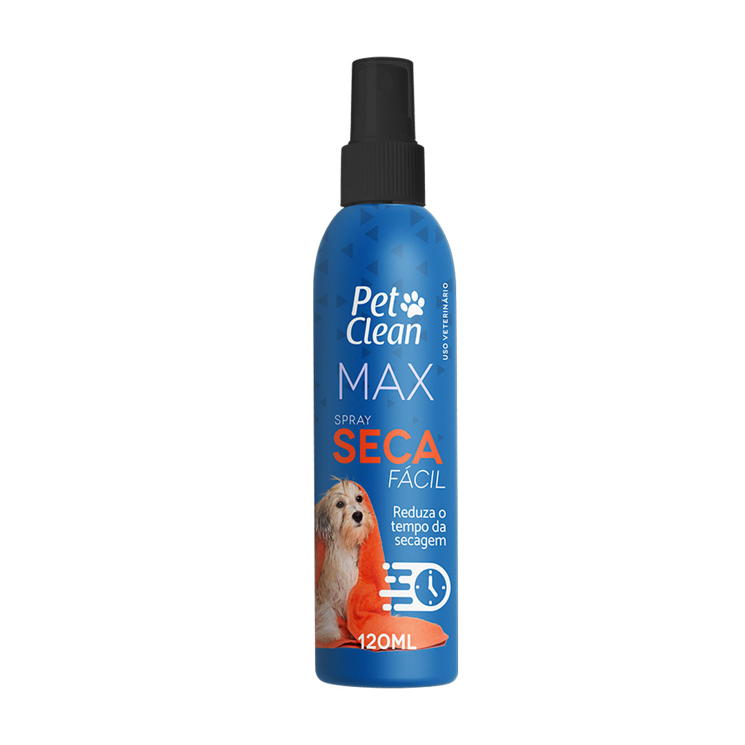 Spray Seca Fácil Pet Clean para Cães e Gatos 100ml - Terra Zoo